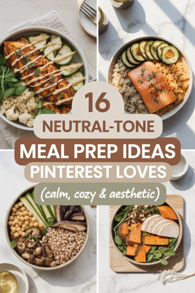 16 Neutral-Tone Meal Prep Ideas Pinterest Loves